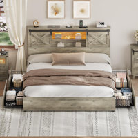 California King Wood Beds & Frames You'll Love | Wayfair