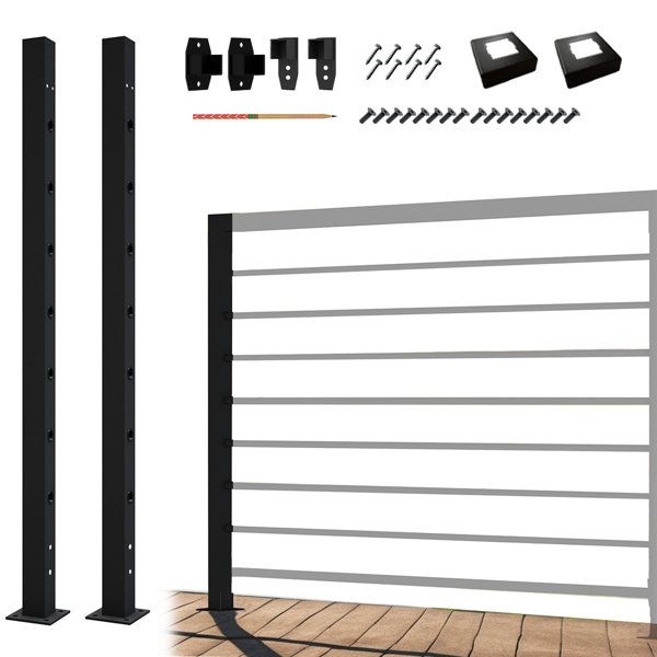 CR Home V4 Horizontal Guard Rail End Post - Wayfair Canada