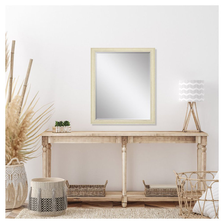 Winston Porter Rechetta Solid Wood Rectangle Wall Mirror | Wayfair