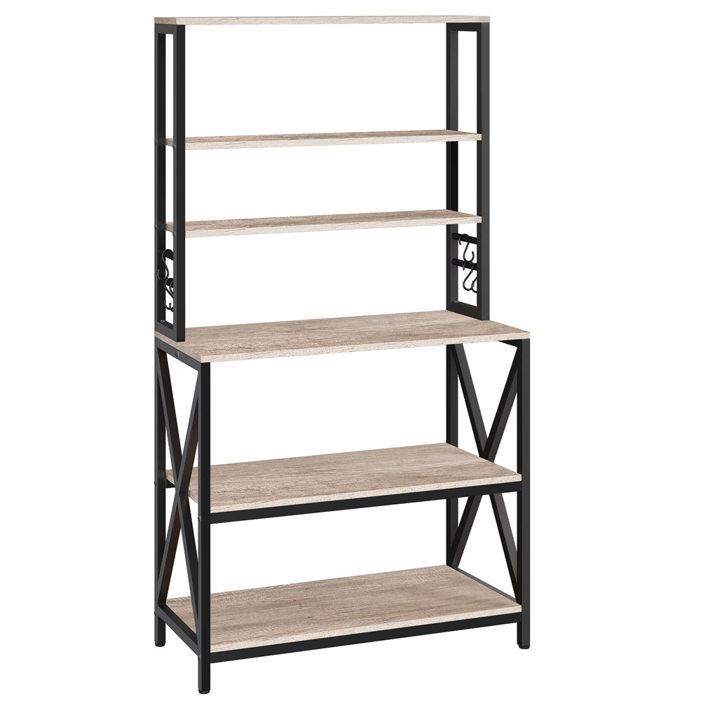 Yaheetech 6 Tier Baker’s Rack Utility Storage Shelf Unit for Kitchen ...