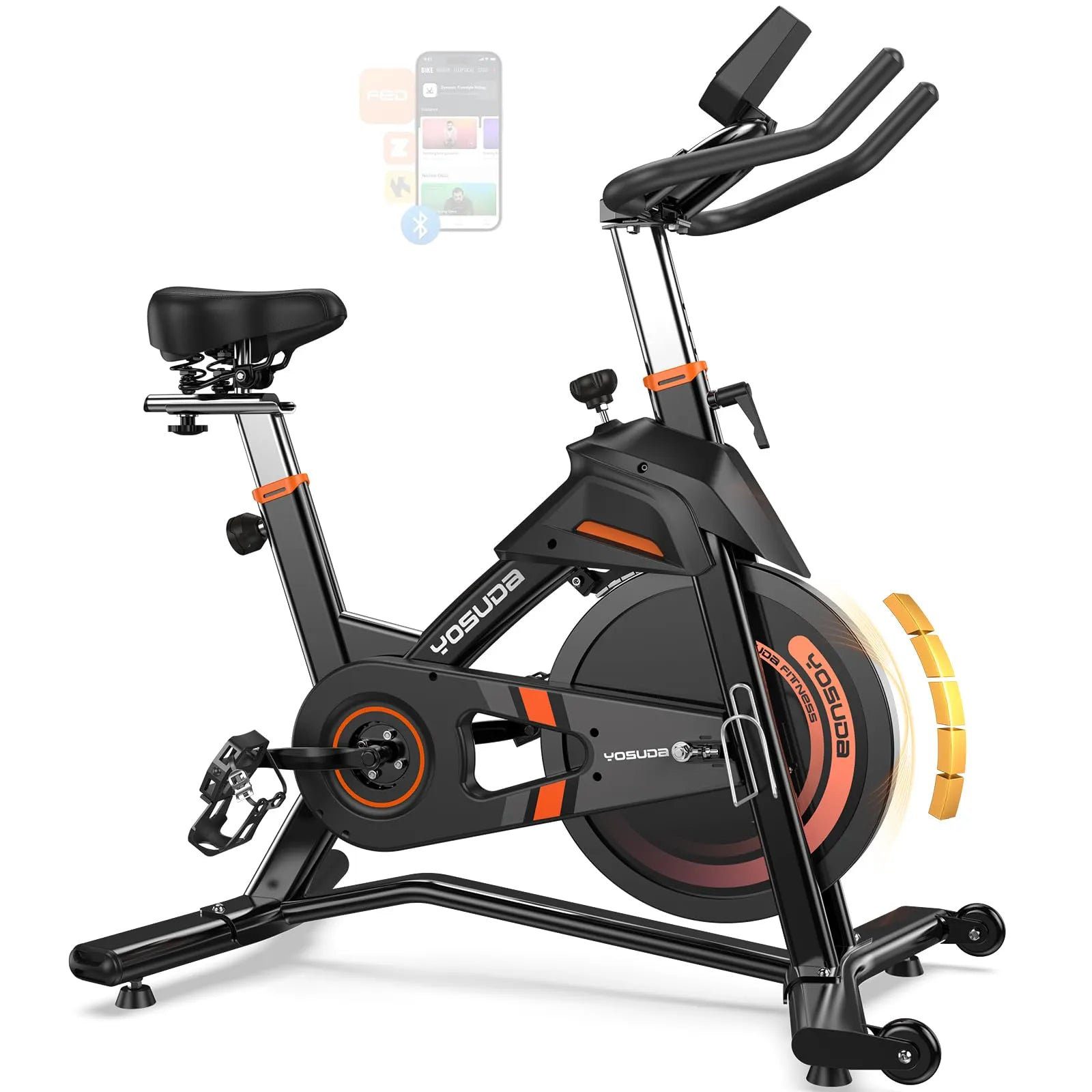 FED Fitness Yosuda Pro Indoor Cycling Bike With 400 Lbs Capacity ...