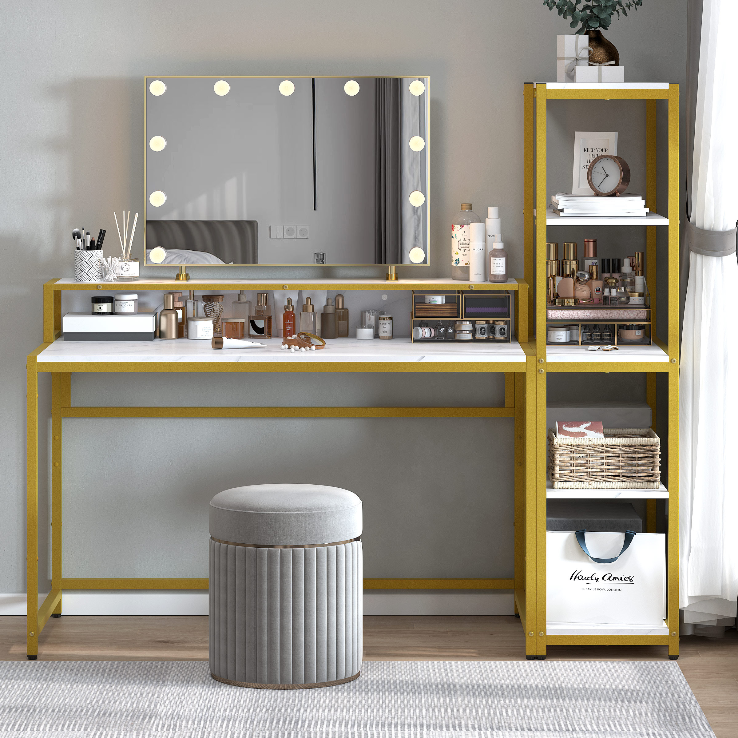 Mercer41 Panos Reversible T-Shape Computer Desk & Reviews | Wayfair