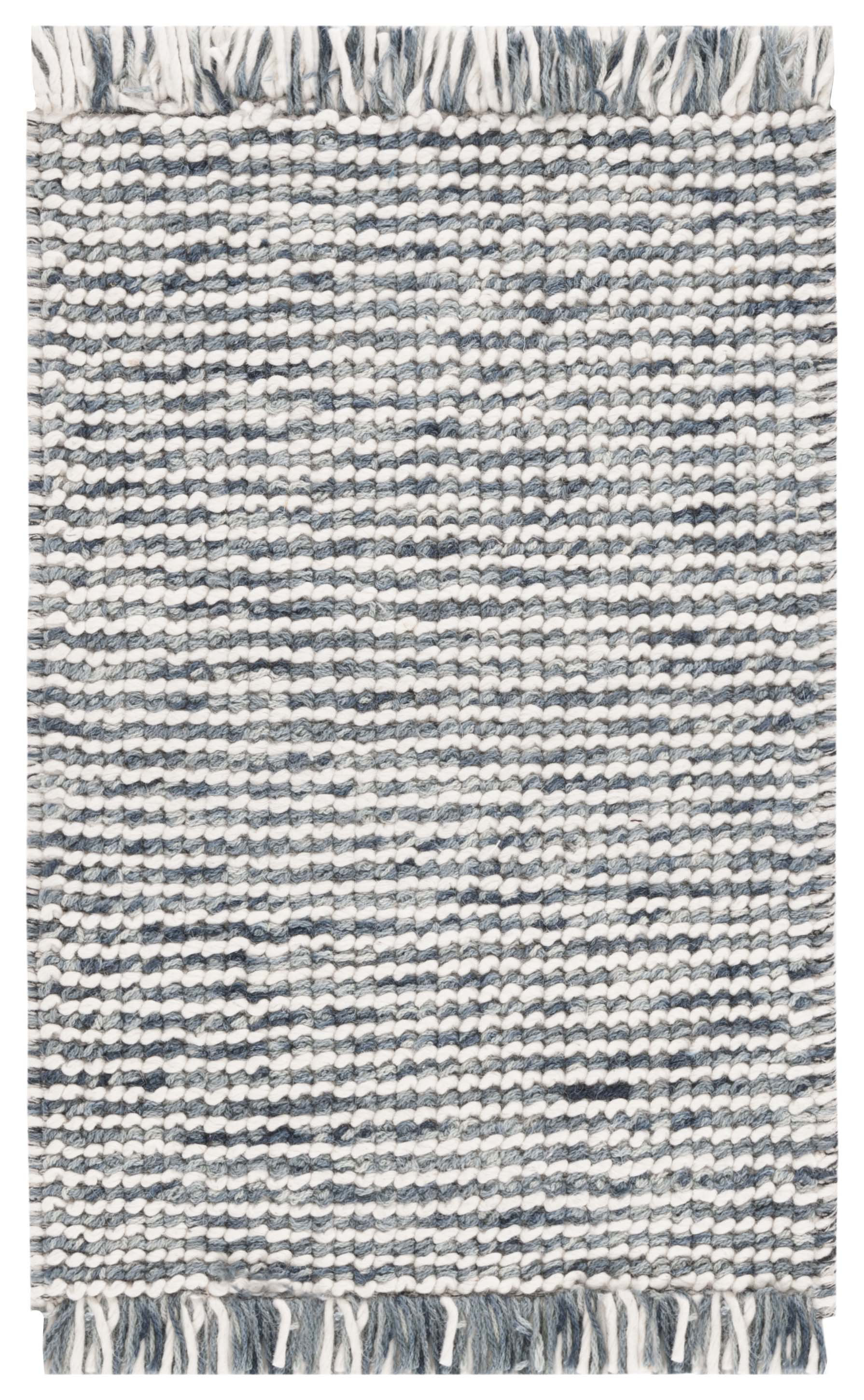 Dakota Fields Bouzoun Flat Weave Wool/Cotton Rug in Black/White | Wayfair