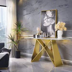 X & Cross Leg Console Tables You'll Love | Wayfair
