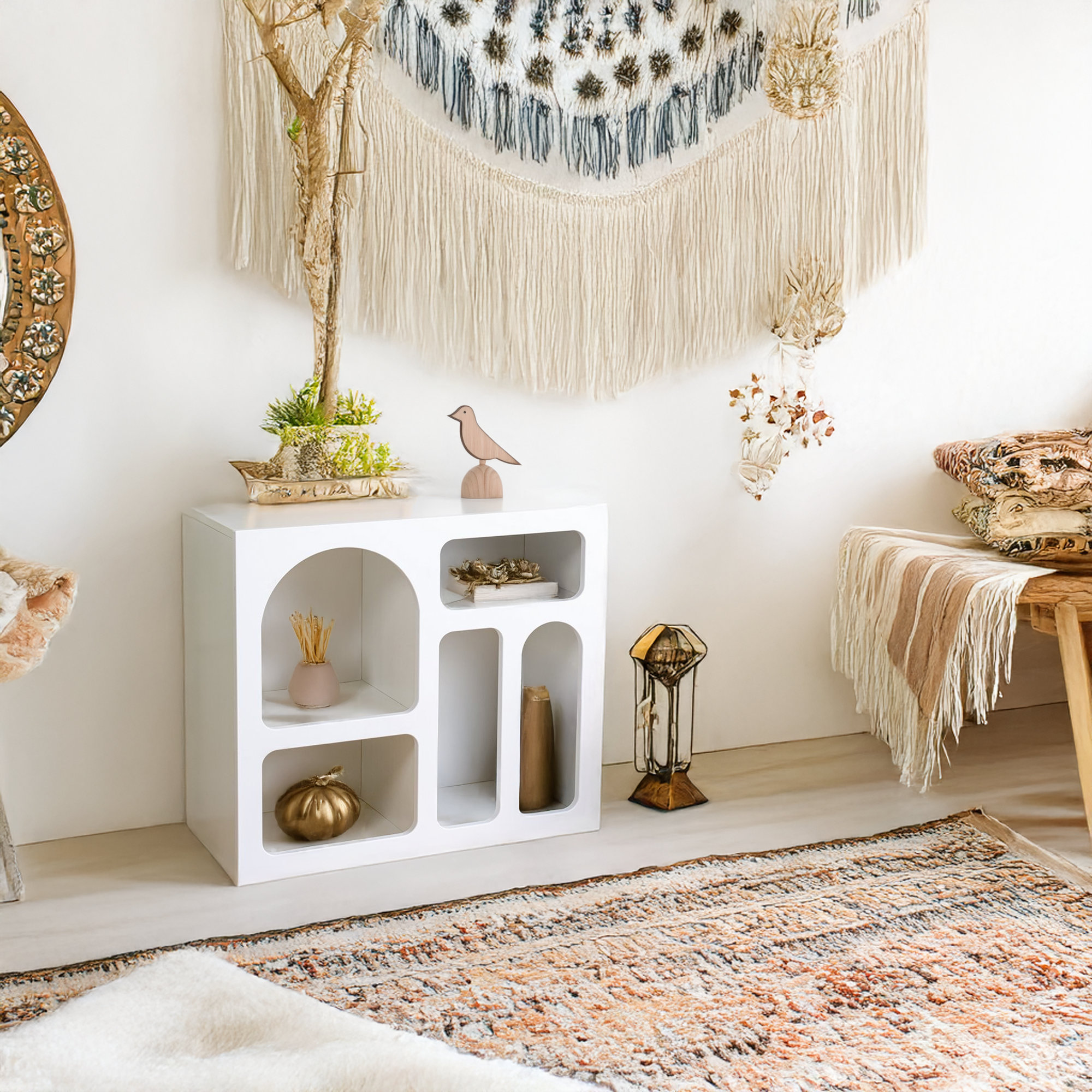 Hokku Designs Bohemian Geometric Bookcase - Wayfair Canada