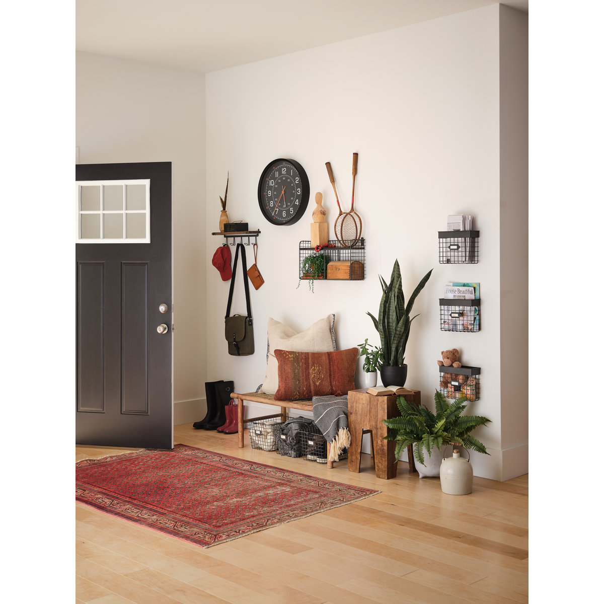 Gracie Oaks Giono Vintage Wall Organizer With Wall Baskets & Reviews ...