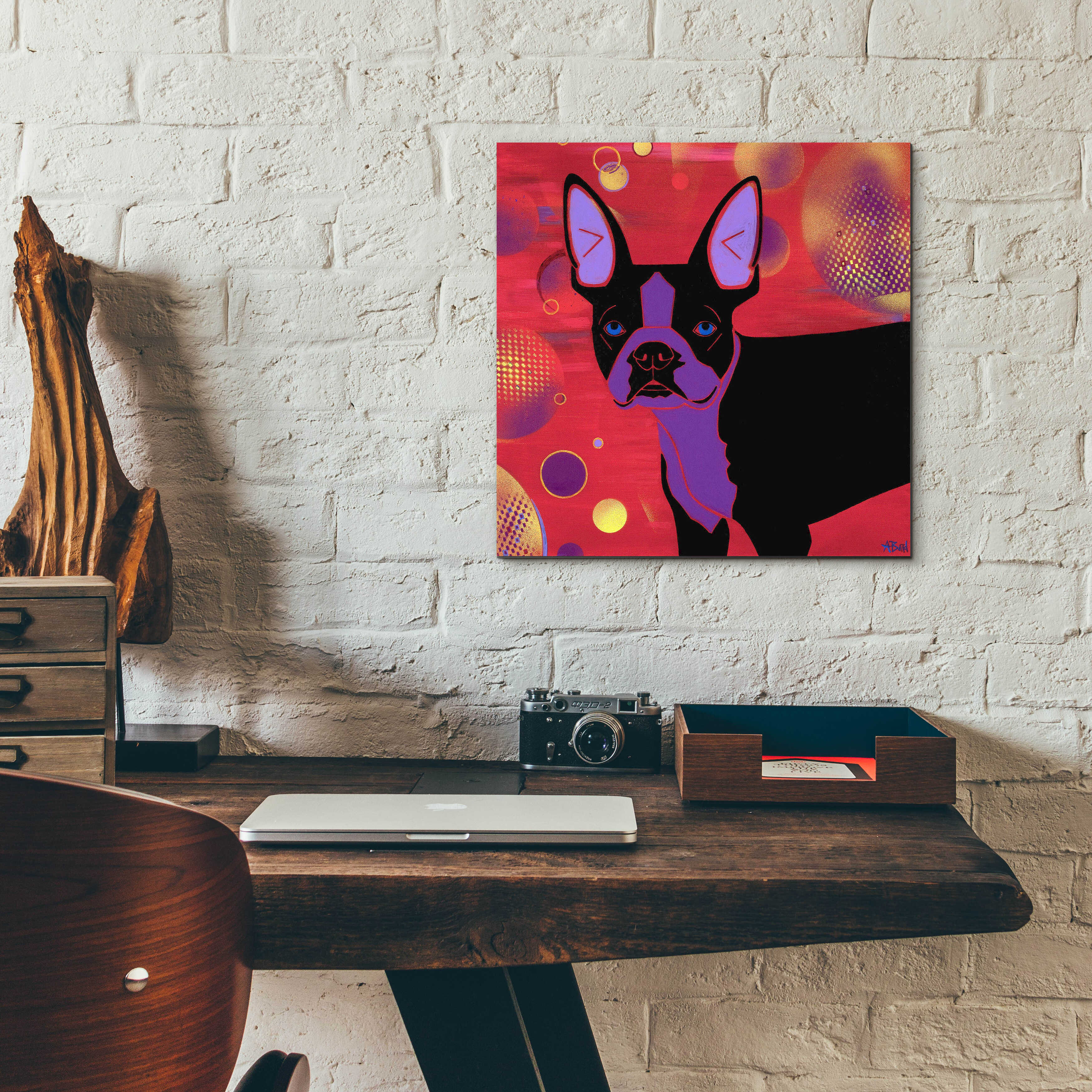 Red Barrel Studio Epic Art 'Bubbly Boston' By Angela Bond Acrylic Gl ...