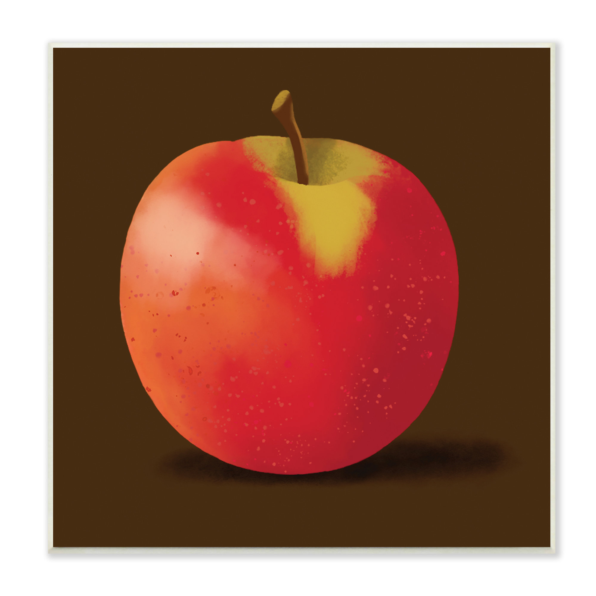 Stupell Industries «Lush Red Apple», portrait détaillé par Sally ...