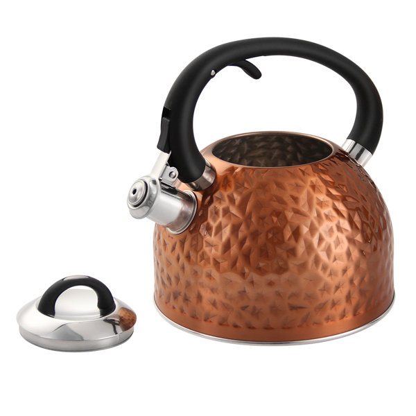 HAUS ROLAND 3.2 Quarts Stainless Steel (18/10) Whistling Stovetop Tea ...