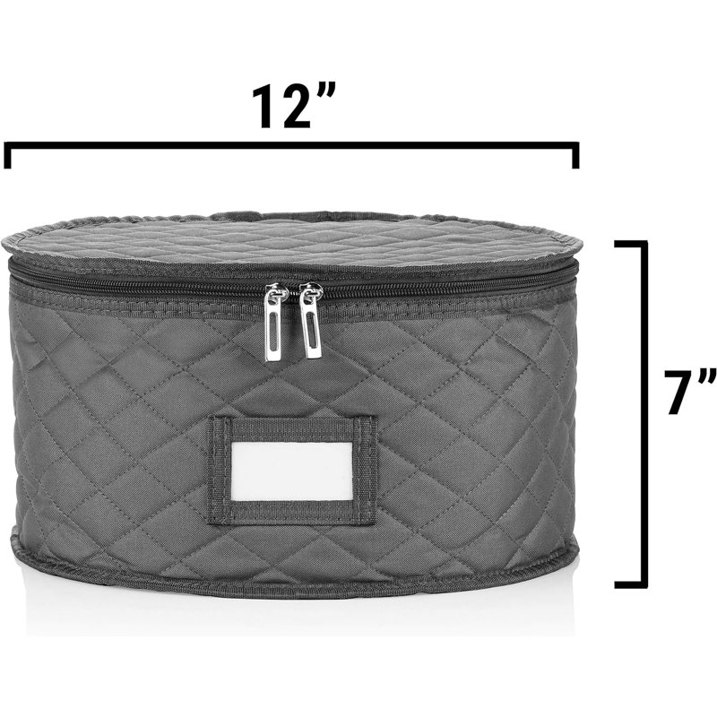 Passetas Fabric Dining Plates Storage with Felt Dividers Included | Wayfair