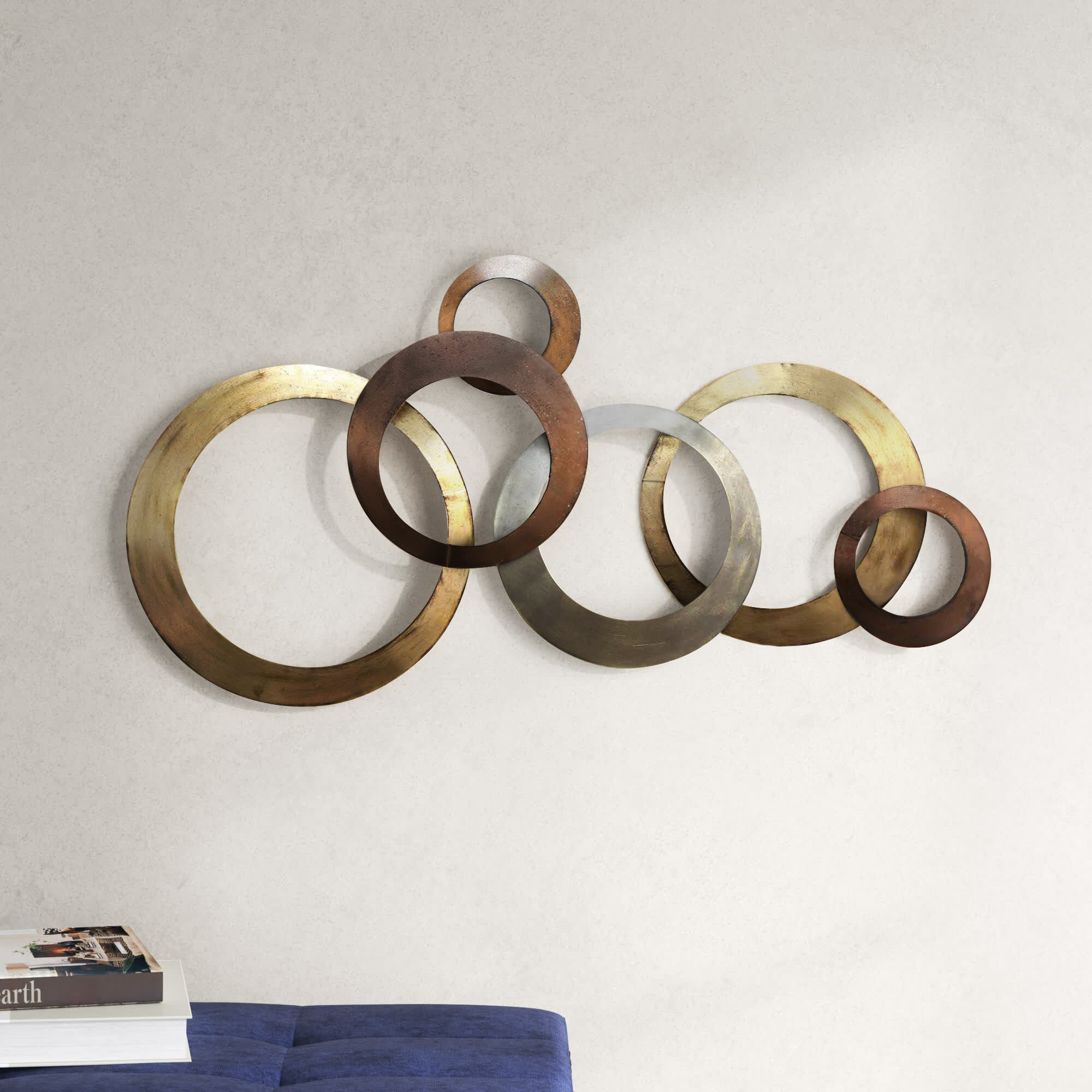 World Menagerie Multi-Metallic Ring Wall Décor & Reviews | Wayfair