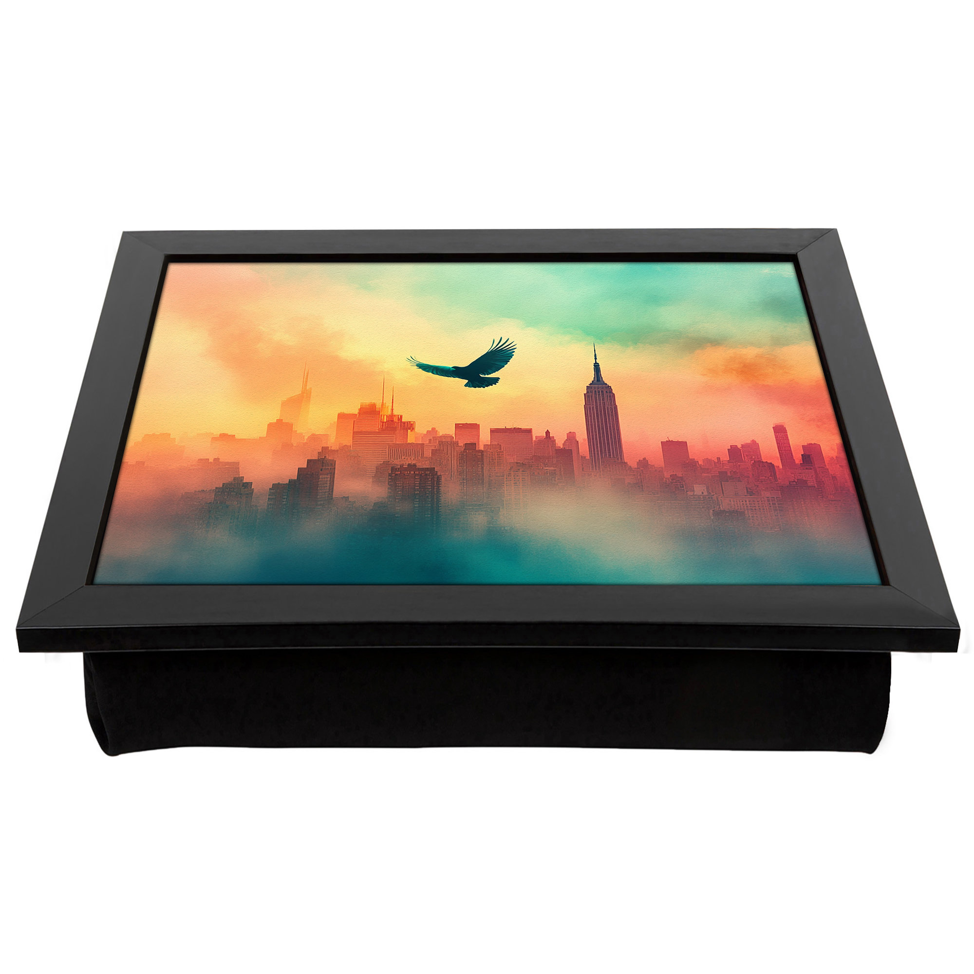 17 Stories Bird New York Vol.7 Lap Tray with Cushion | Wayfair.co.uk