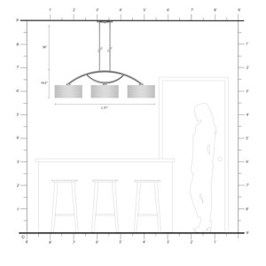 Hokku Designs Konur 3 - Light Kitchen Island Drum Pendant & Reviews ...