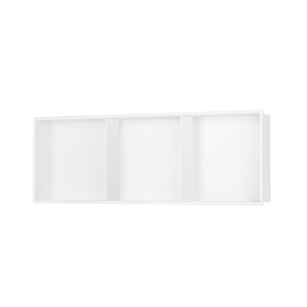 DecoMust 36" Stainless Steel Triple Layered Rectangular Recessed Shower ...