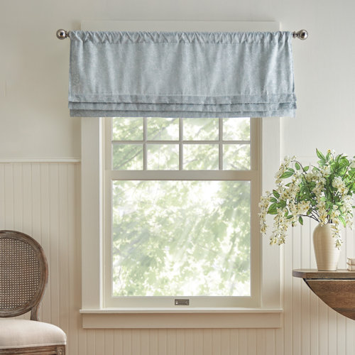 Martha Stewart Floral Jacquard Room Darkening Tailored 50" Window ...
