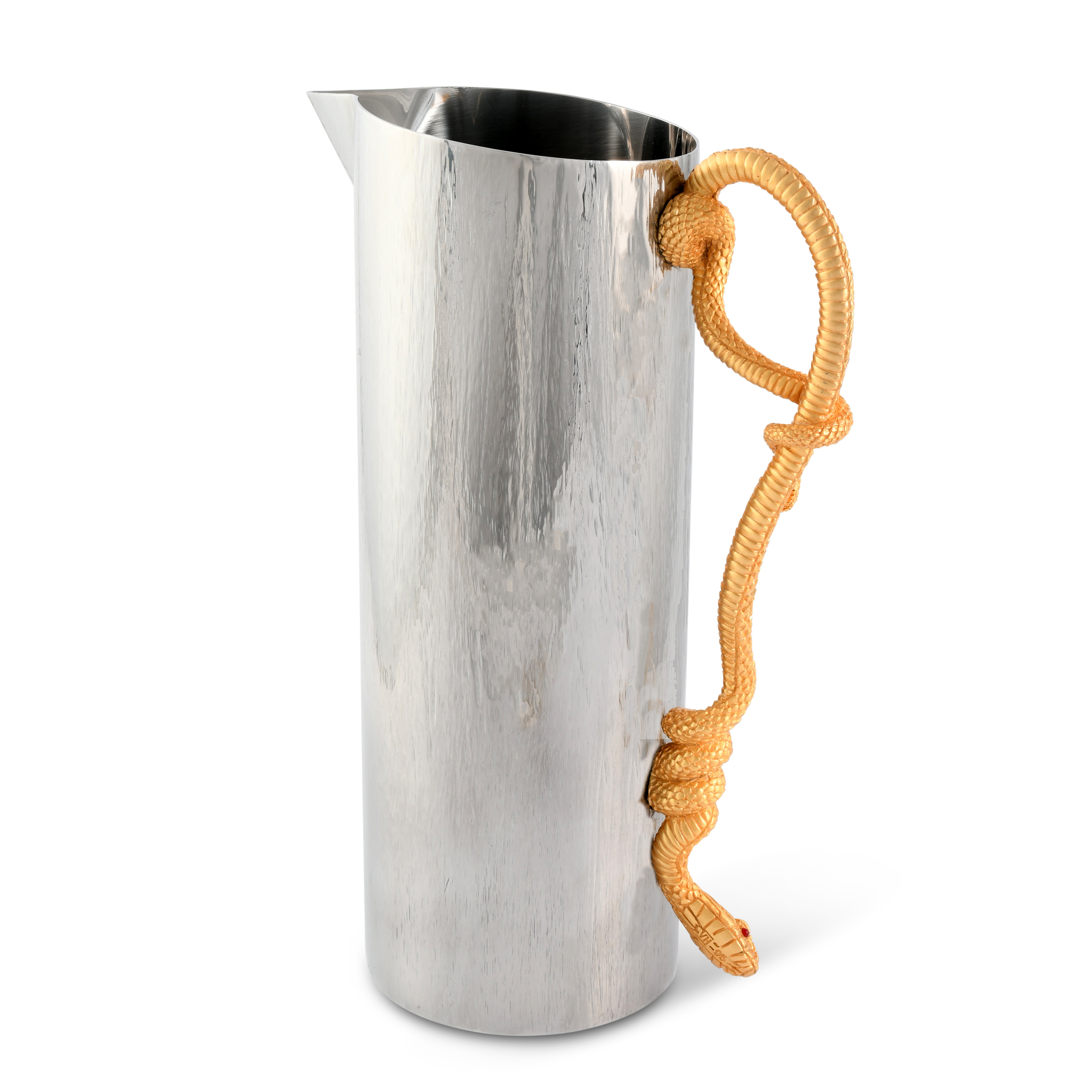 Vagabond House Gold Snake Handle Stainless Steel Pitcher | Perigold