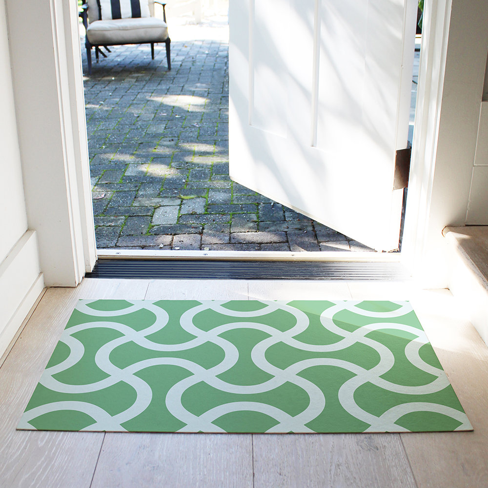 Ivy Bronx Flourish Vinyl Floor Mat | Wayfair