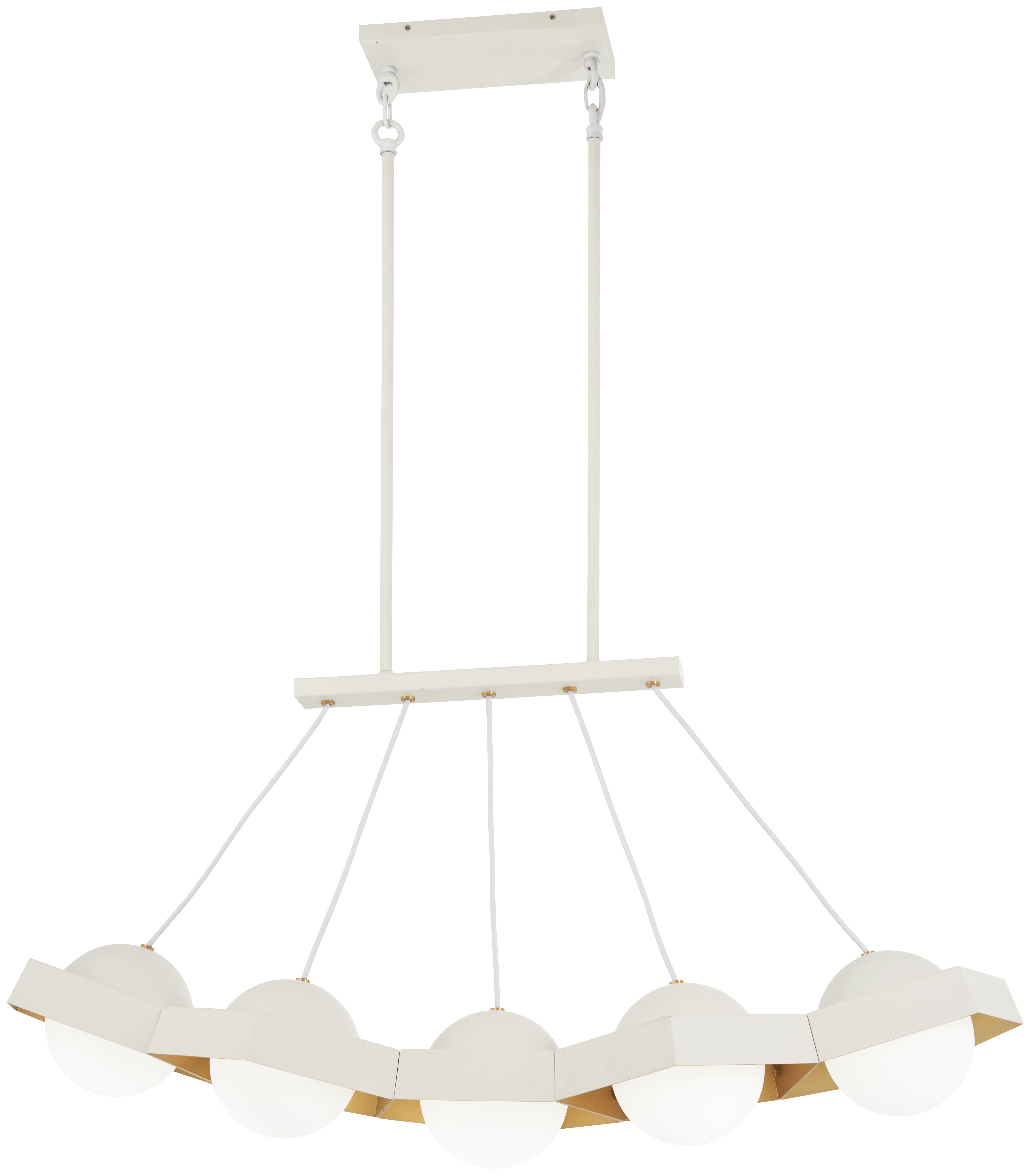 Corrigan Studio® Saffian Leaf 5-Light Kitchen Island Pendant & Reviews ...