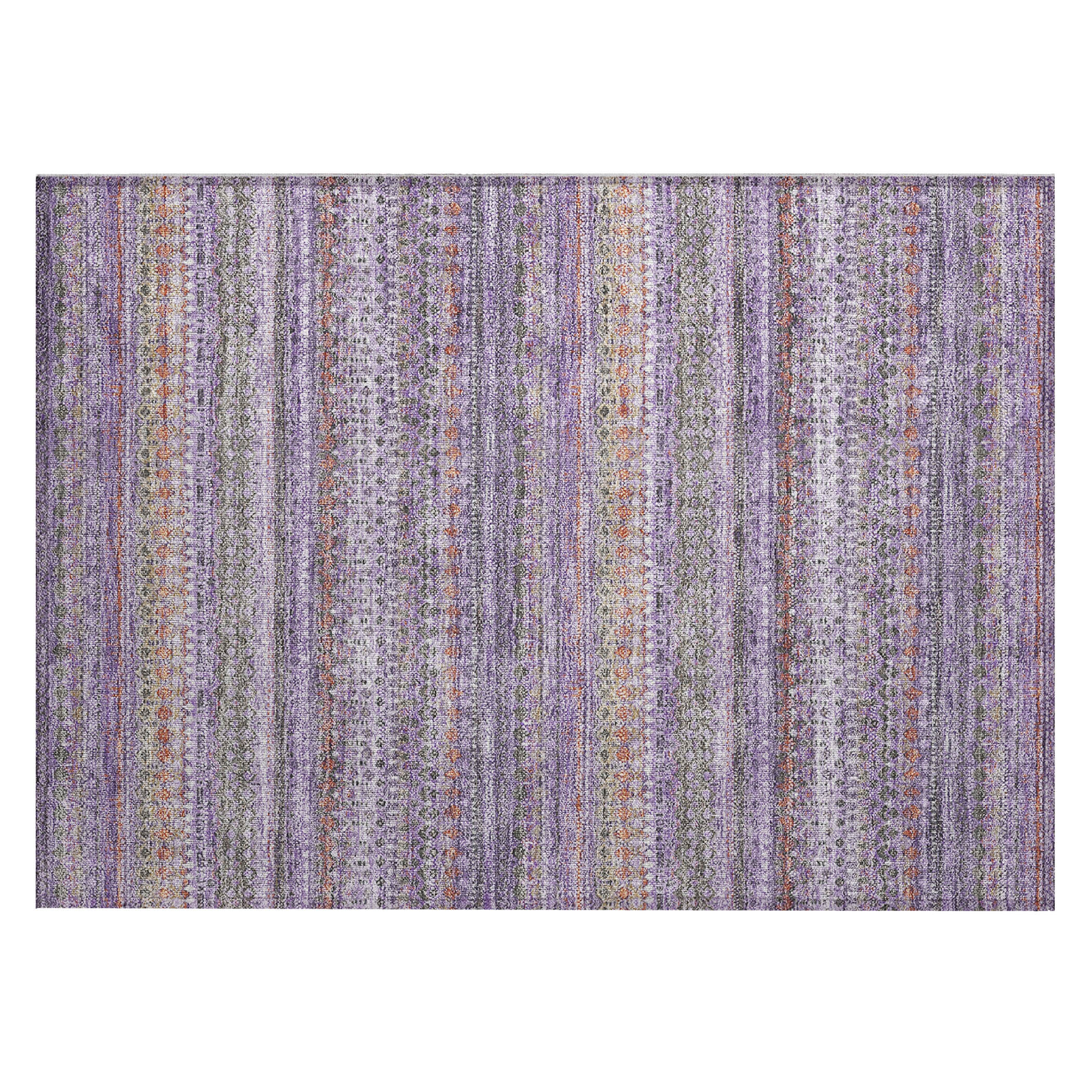 Bungalow Rose Machine Washable Indoor/Outdoor Xhevrie Purple Rug | Wayfair