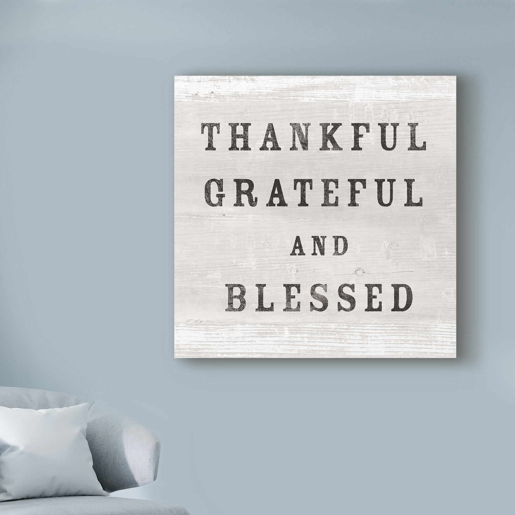 Trinx 'Signs of Faith I' Textual Art on Wrapped Canvas - Wayfair Canada