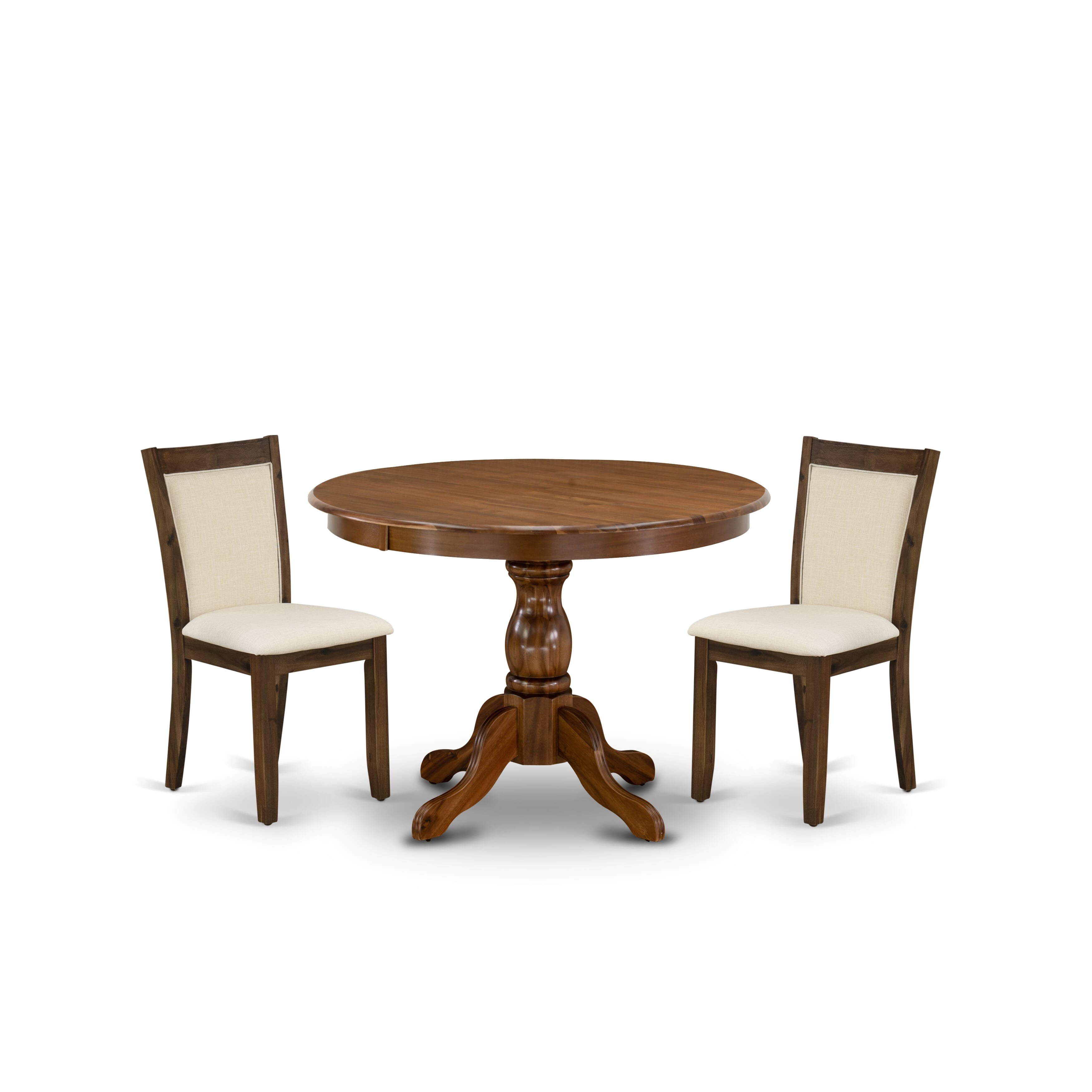 Red Barrel Studio® 3 Pc Dinette Set Includes a Round Dining Table and 2 ...