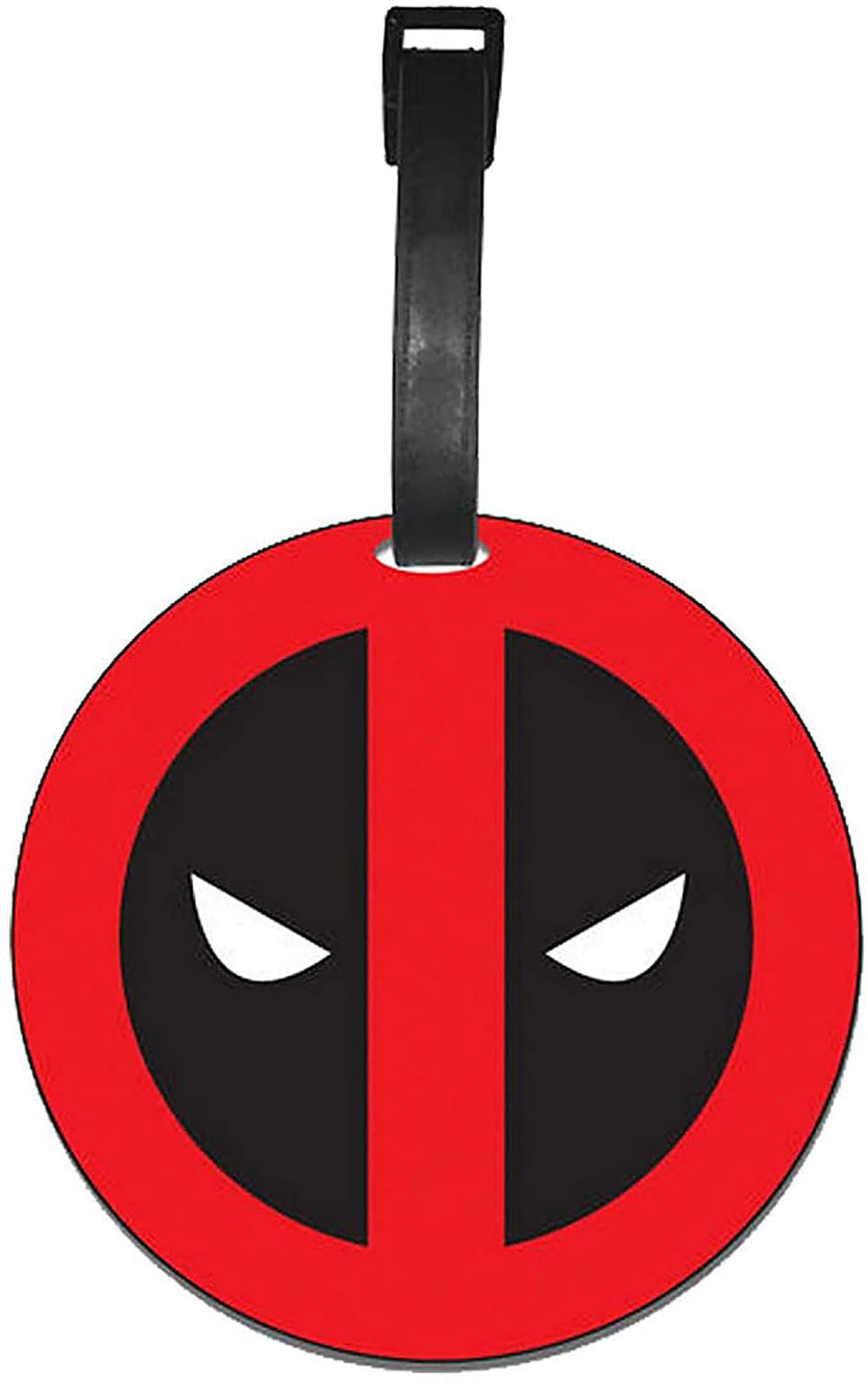 Silver Buffalo Marvel Deadpool Logo Luggage Tag And Suitcase Label ...