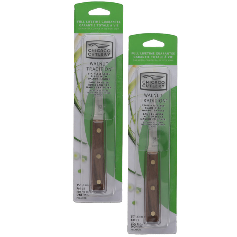 Chicago Cutlery Walnut Tradition 3 In Stainless Steel Parer/Boning ...