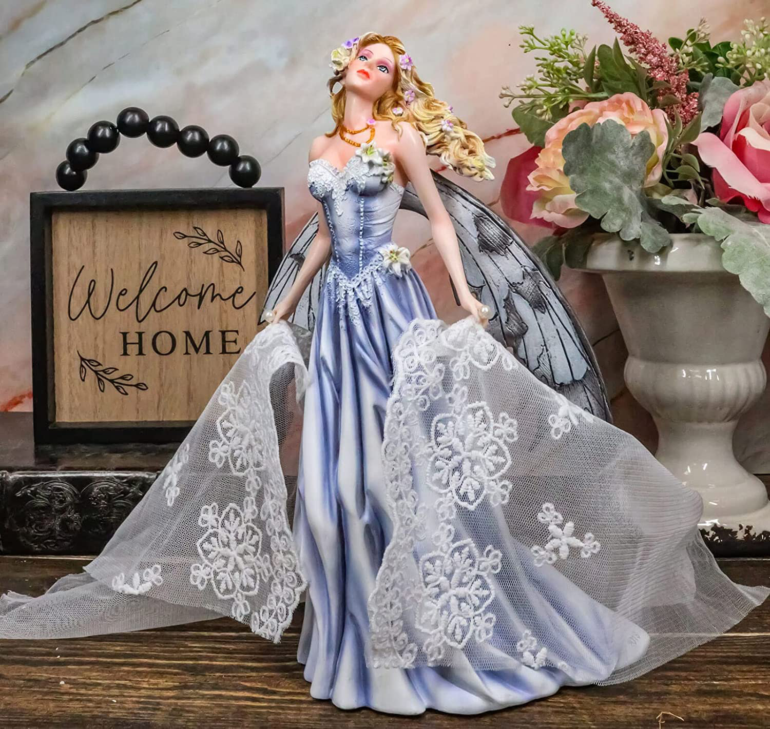 House of Hampton® Arnsten Last Light Ethereal Bridal Fairy Figurine ...