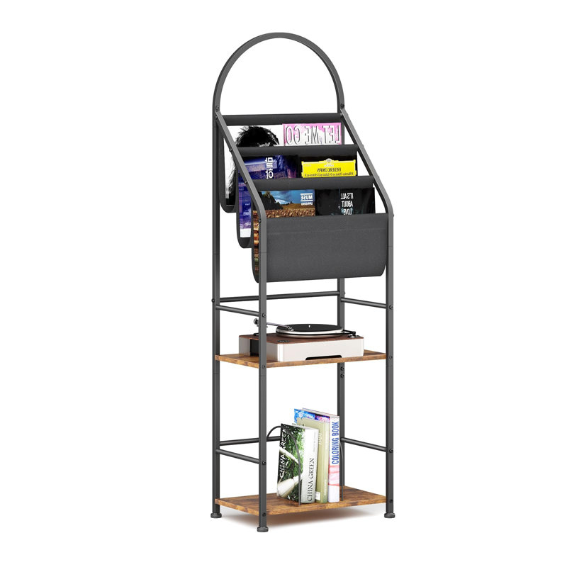 17 Stories 3-Tier Vinyl Record Storage and Display Bookshelf | Wayfair