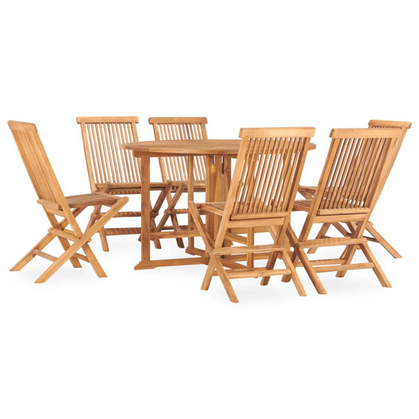 Ophelia & Co. Caraway Round 6 - Person 120cm Long Dining Set | Wayfair ...