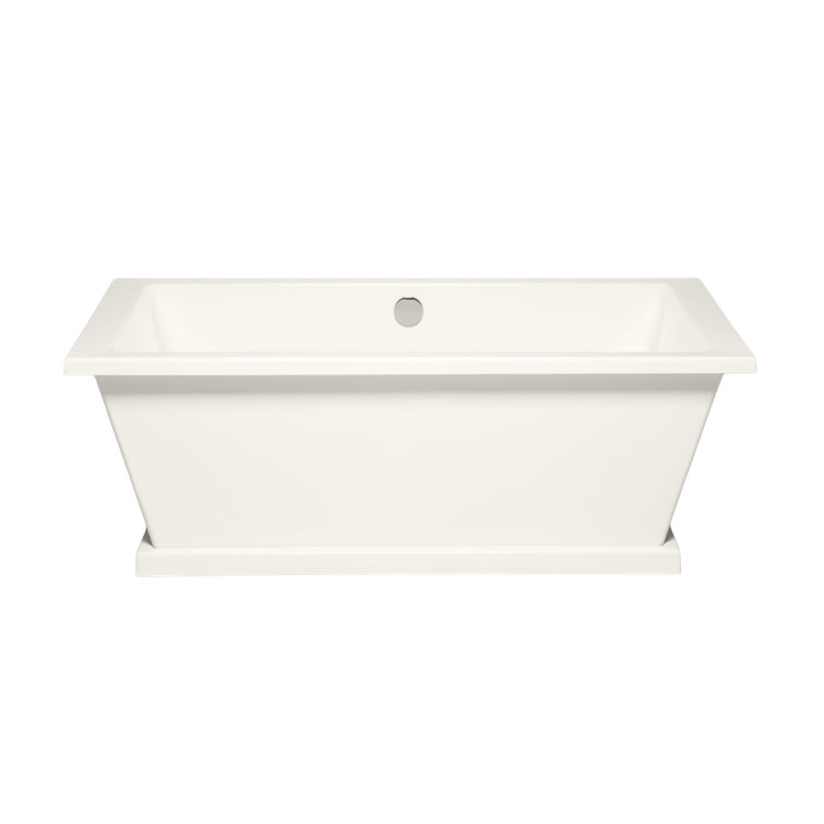 Malibu Home Grayton 66" x 36" Freestanding Soaking Acrylic Bathtub ...
