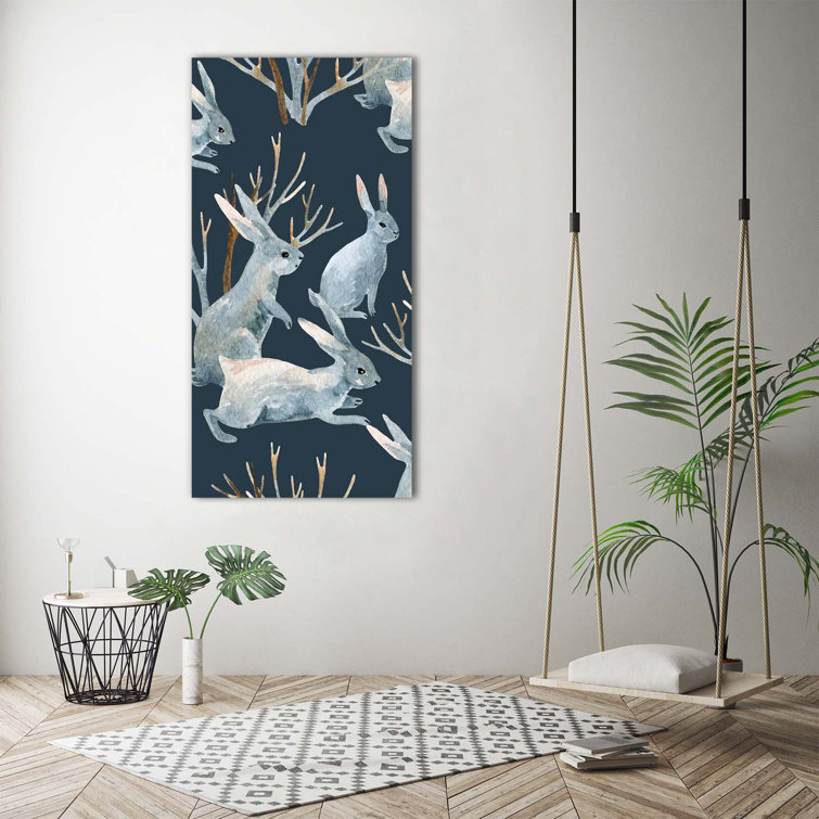 Rosalind Wheeler Rabbits - Wrapped Canvas Art Prints | Wayfair.co.uk