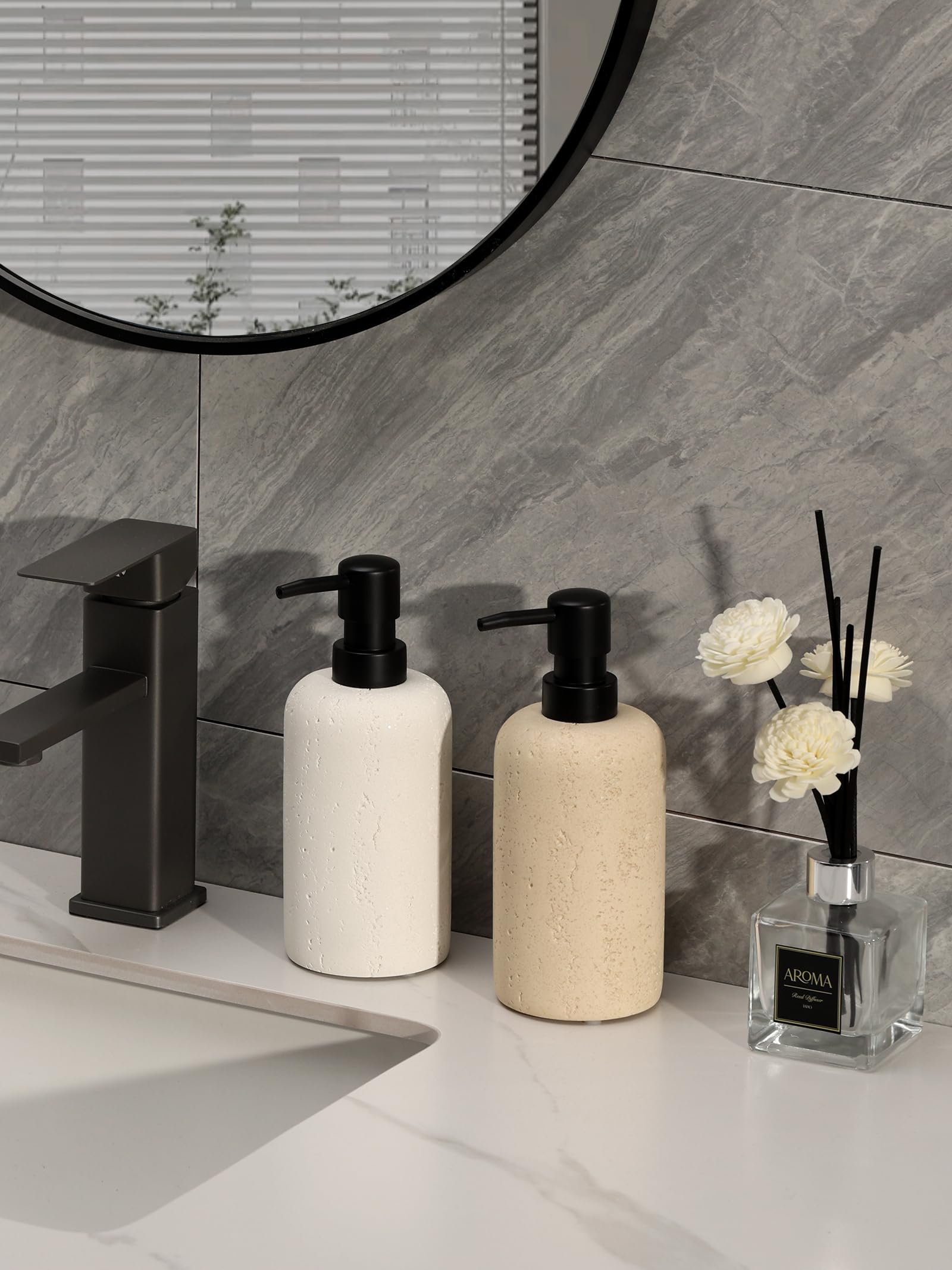 Latitude Run® Soap Dispensers 400ml 13.5 Oz, 2 Pcs Luxurious Hand Dish ...