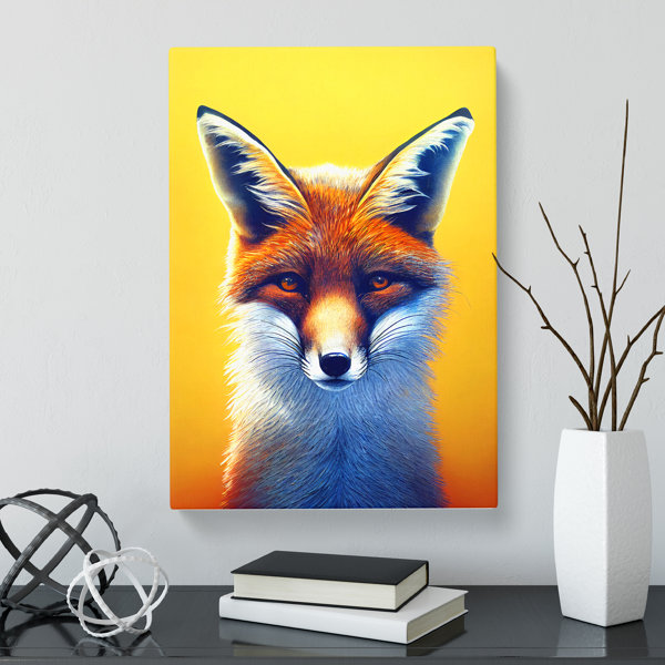 Alpen Home CAN-V0523-1042X Fox Surrealism - Wrapped Canvas Graphic Art ...