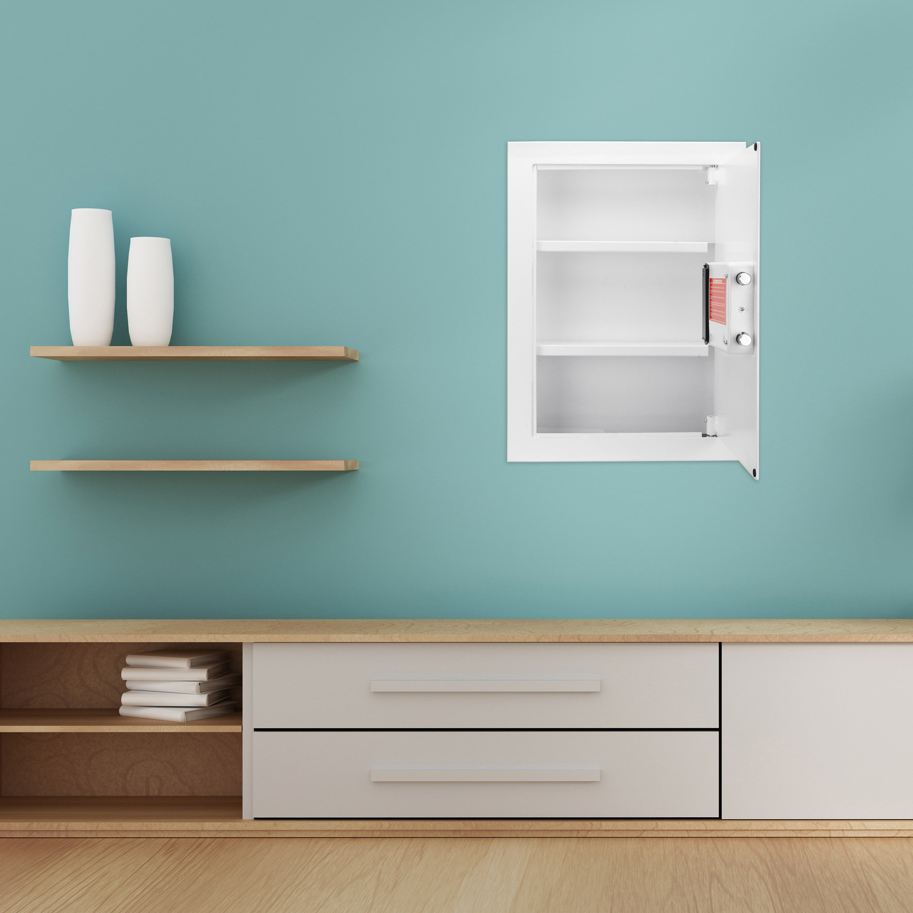 xingguangya Biometric White Wall Safe With Resistance - 120 Fingerprint ...