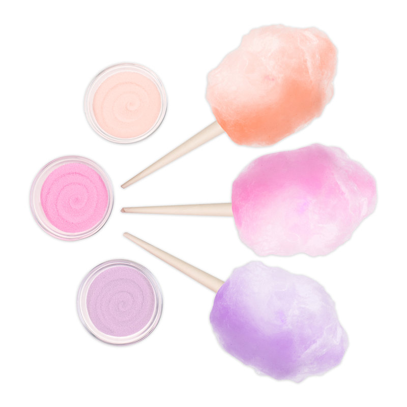 Nostalgia Cotton Candy Flossing Sugar - Grape, Pink Bubble Gum, Orange ...