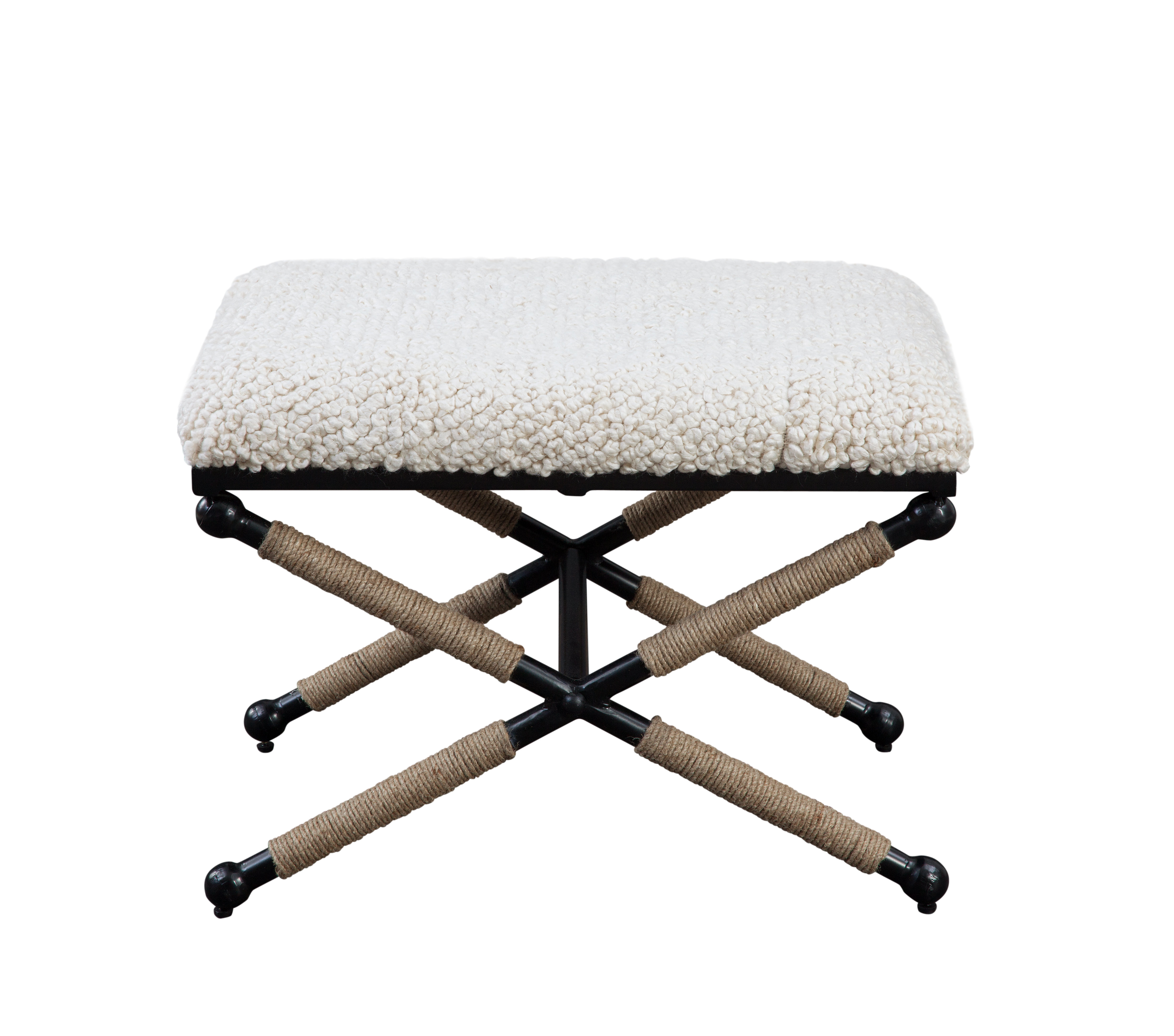 Wade Logan® Behlau Iron Accent Stool & Reviews | Wayfair