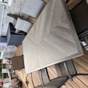 Beachcrest Home Danny Rectangular Porcelain Outdoor Dining Table ...