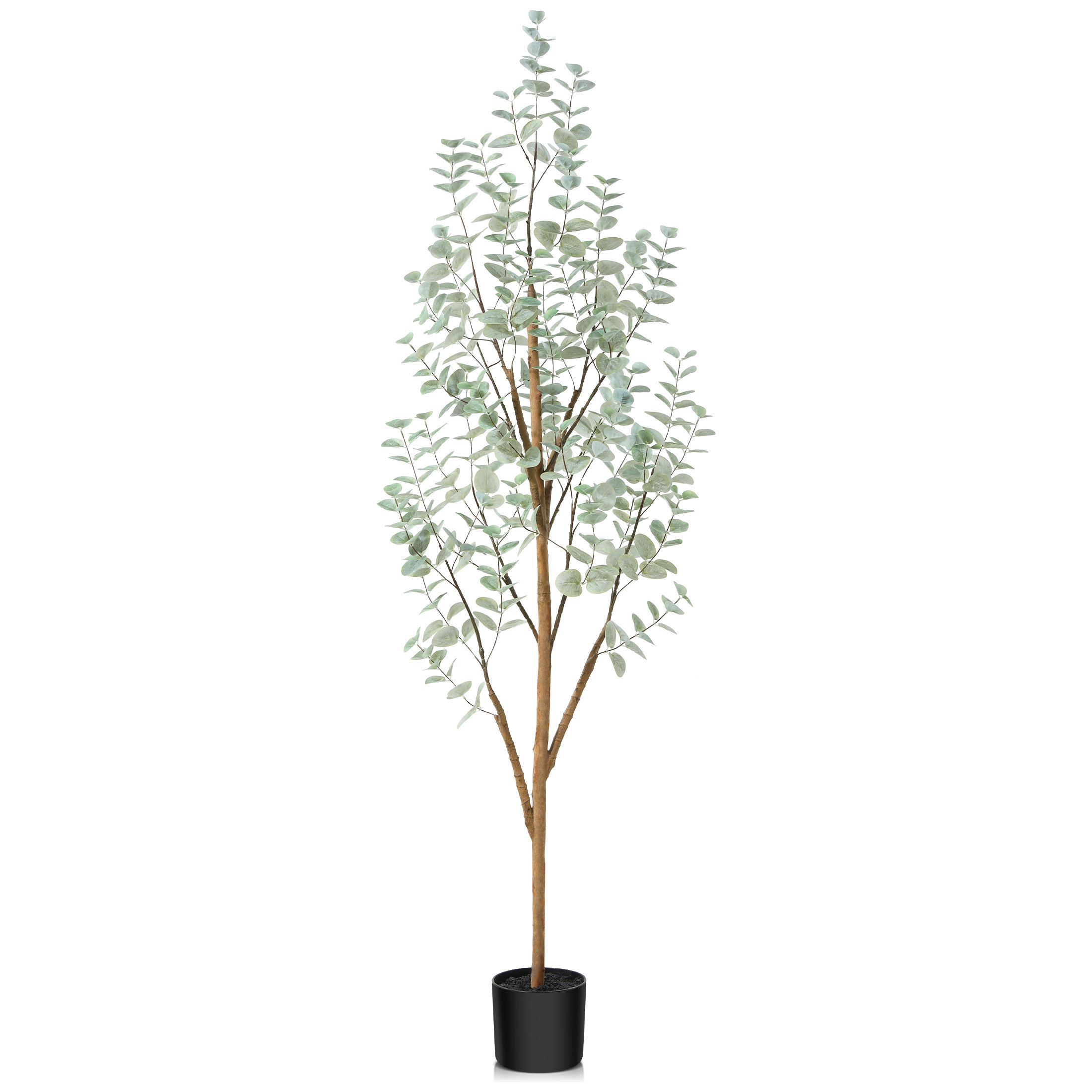 Primrue Adcock Artificial Eucalyptus Tree in Pot with Realistic Leaves ...