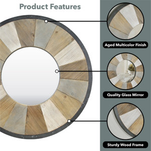 Union Rustic Zephyrine Rustic Accent Mirror & Reviews | Wayfair