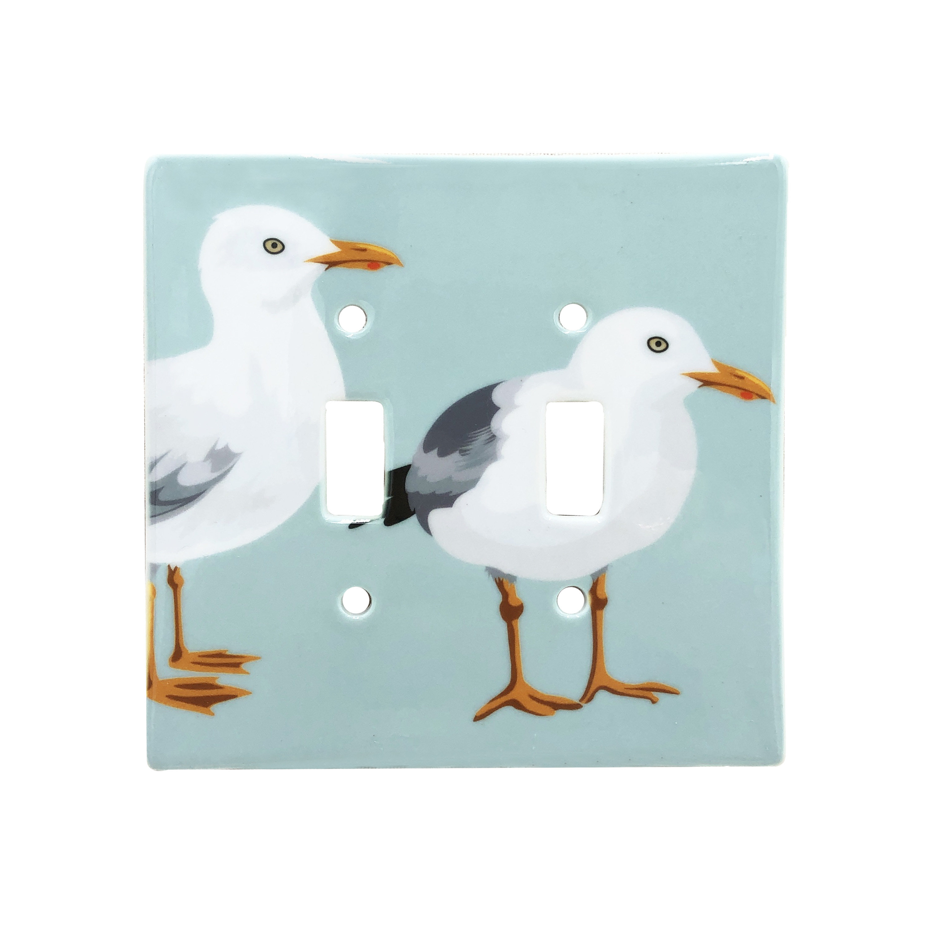 Rightside Design Seagull 2-Gang Toggle Light Switch Wall Plate | Wayfair