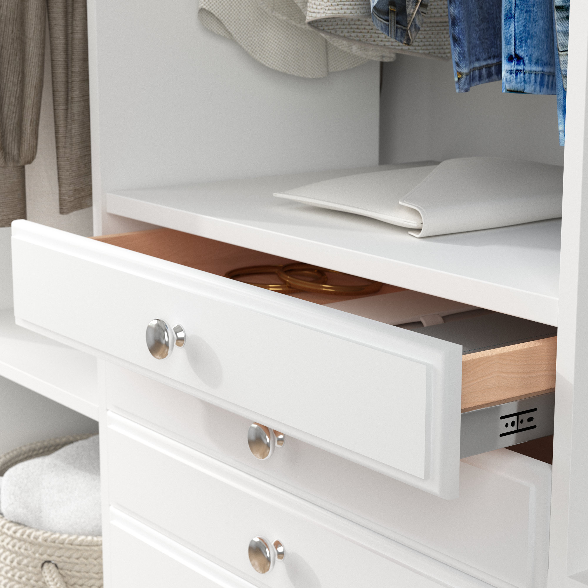 Dotted Line™ Grid Manufactured Wood Drawer & Reviews | Wayfair