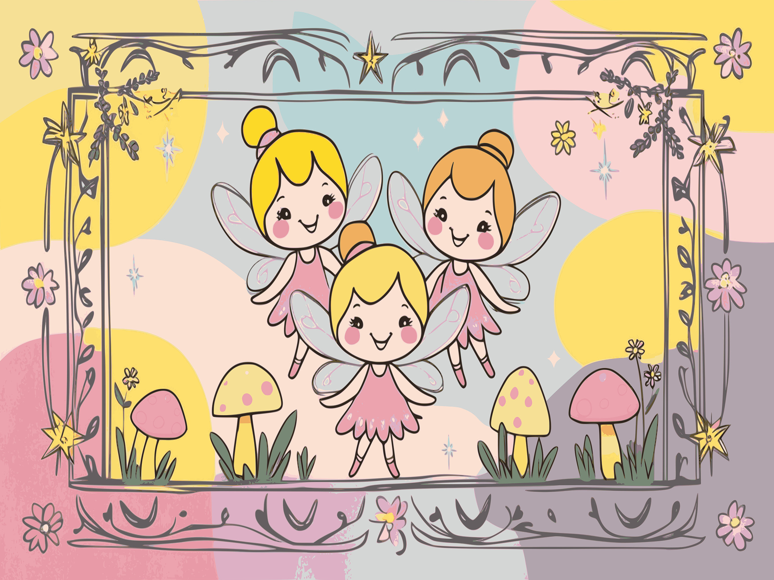 East Urban Home Washable Fairy Tale Fantasy Rug | Wayfair