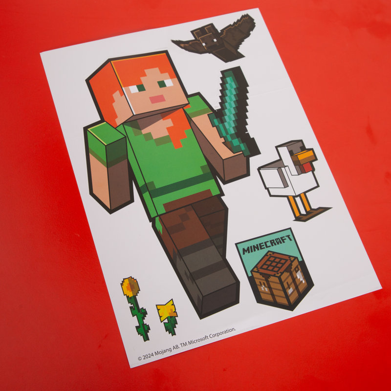 Minecraft: Wall-Clings - 50+ Vinyl Stickers, Wall Decals, Characters ...