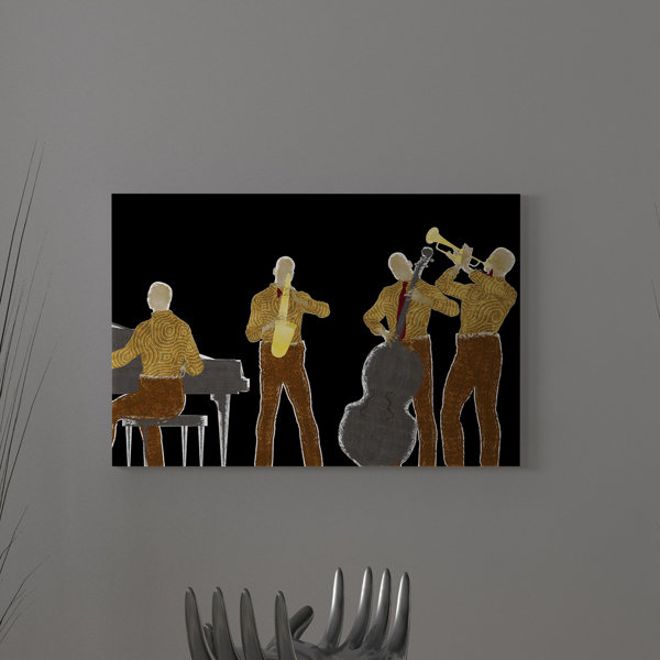 Winston Porter Jazz Group 1 Music African American On Canvas by Staci ...