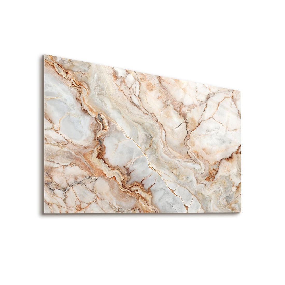 Ivy Bronx Alabaster Surge Tempered Glass Backsplash | Wayfair
