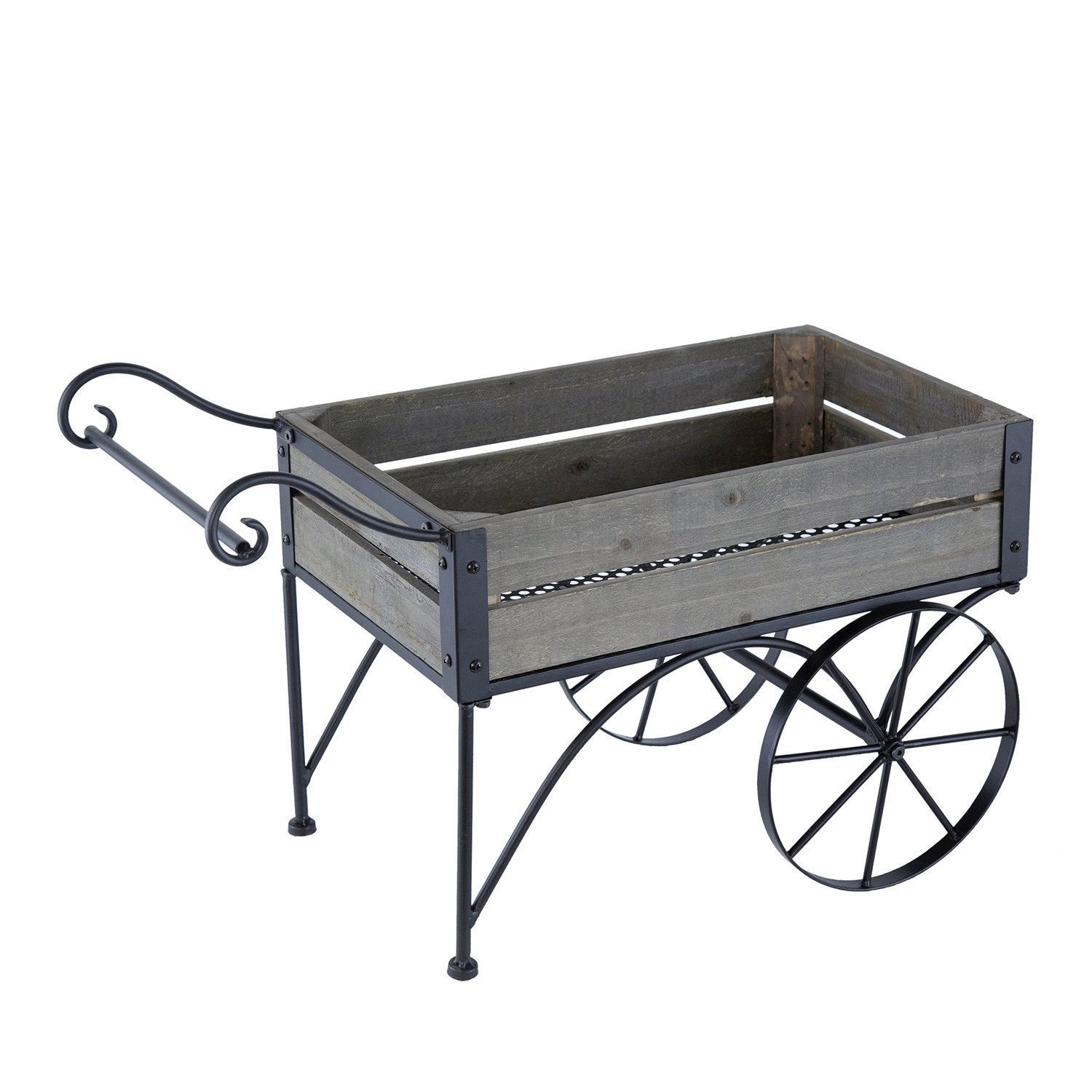 Williston Forge Trolley Cart Plant Stand - 24.5" x 12.5" x 15.5 ...