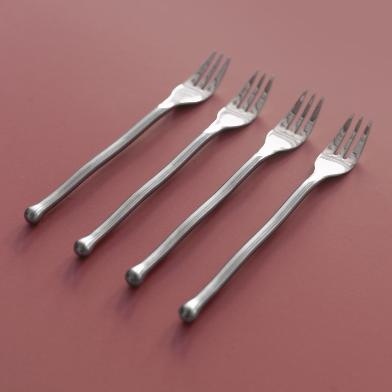Gourmet Settings Exotique Platinum Cocktail Fork | Wayfair