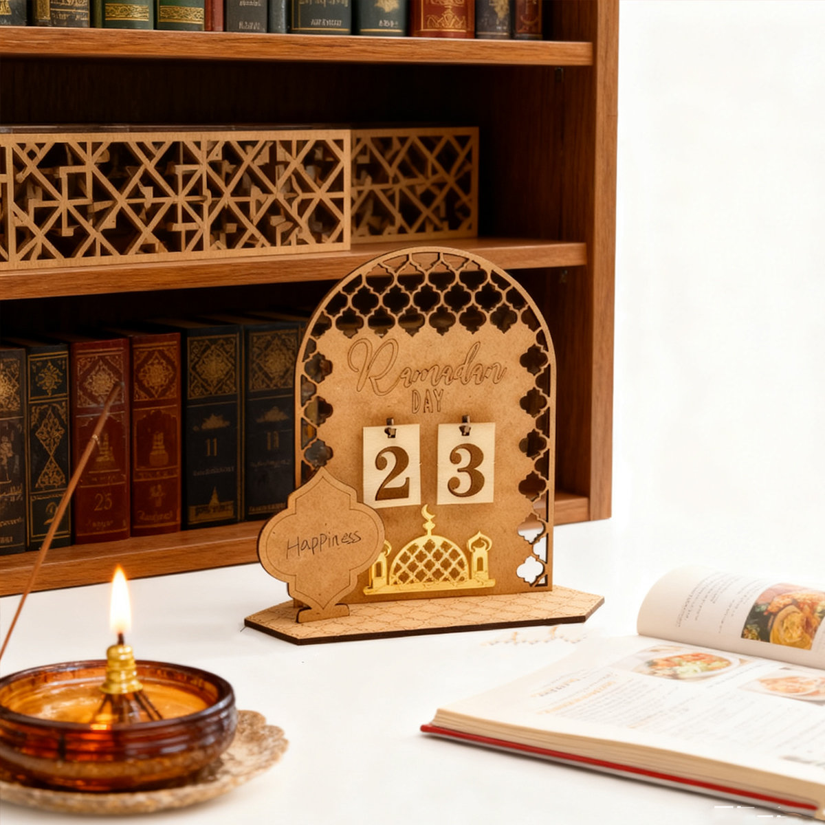 The Holiday Aisle® Mubarak Ramadan Advent Calendar Wooden Countdown ...