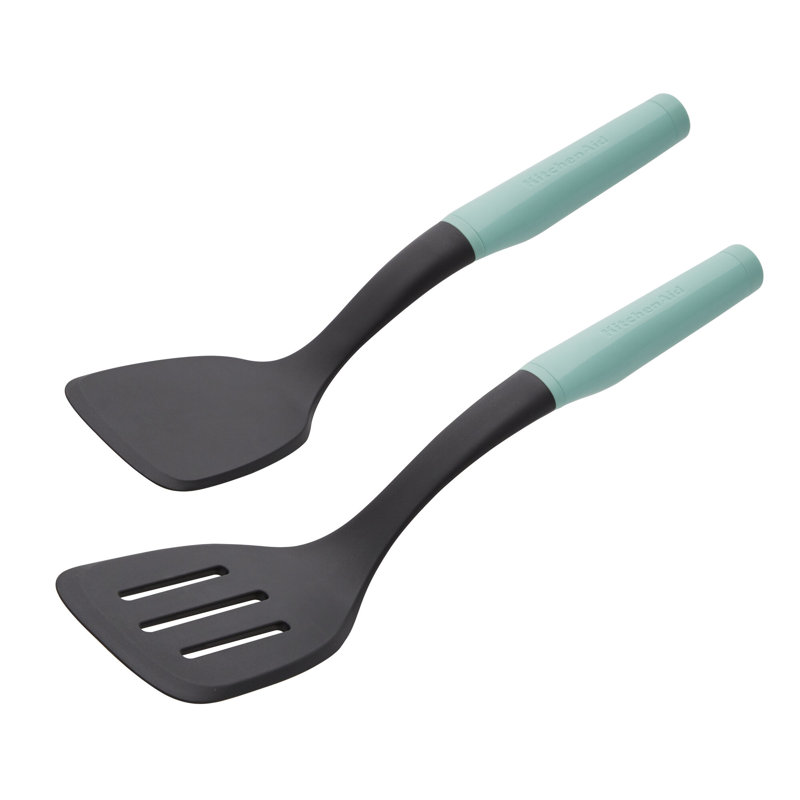 KitchenAid® Classic Plastic Turner Set, 2-Piece, Aqua & Reviews | Perigold